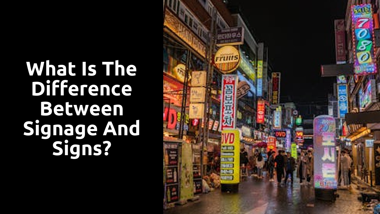 What is the difference between signage and signs? - Sign Company Orange ...